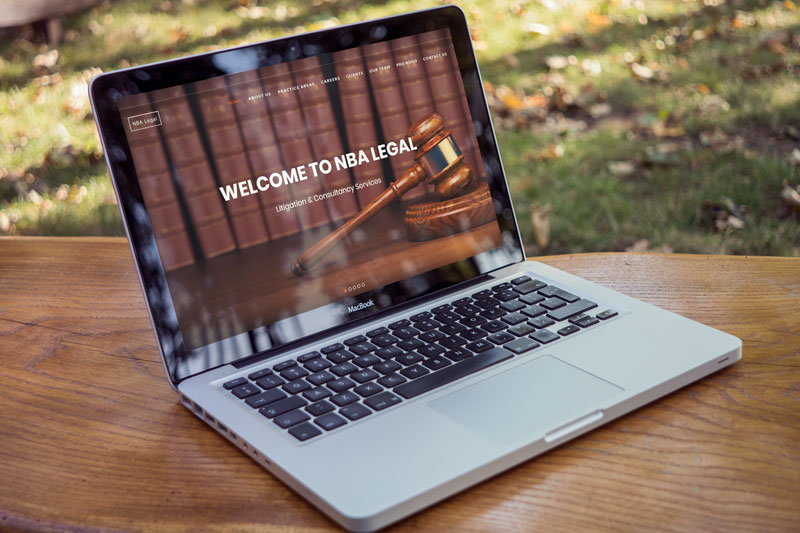 NBA Legal Website Design - Shadelic Design House