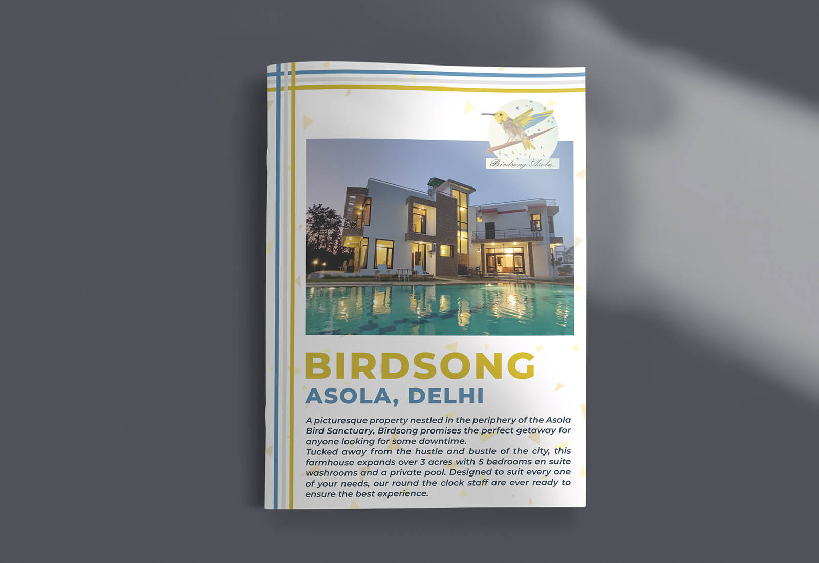 Bird Song Asola Brochure Design - Shadelic Design House